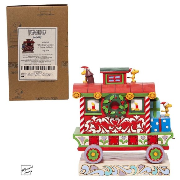 Enesco | Holiday | New Jim Shore Woodstock Caboose Peanuts Christmas ...